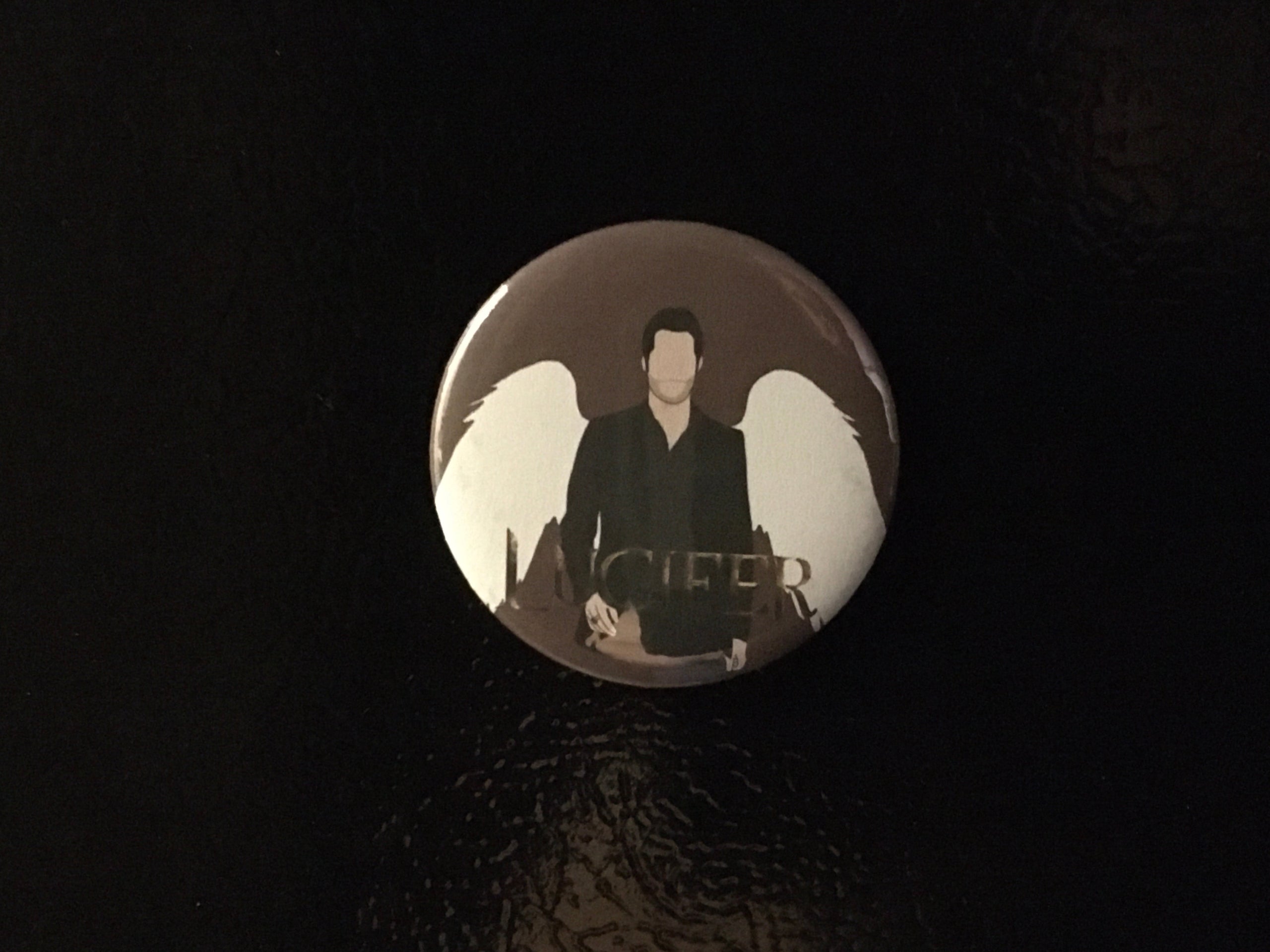 Lucifer button magnet | Little Pop Workshop